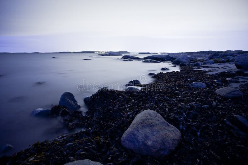 Coast at night stock image. Image of coast, backdrop - 17093189