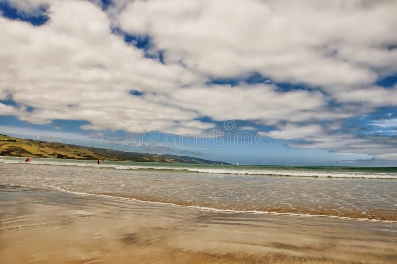 Coast of the Pacific Ocean. Stock Image - Image of waves, turquoise ...