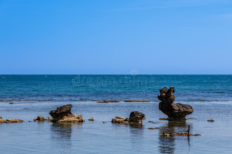 The Coast in the Parrino Area of Western Sicily Stock Image - Image of ...
