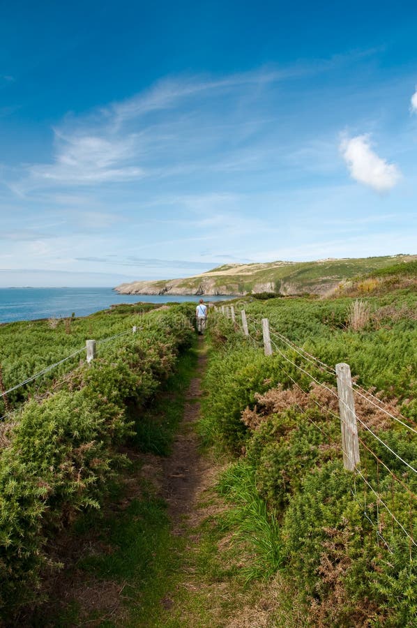Coast Path stock image. Image of hiker, aged, length - 10584065