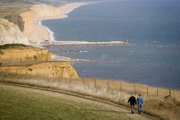 Coast path stock photo. Image of health, hikers, fitness - 1799284