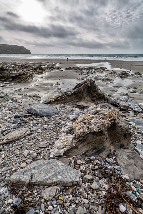 On the Coast Path Cornwall England Uk Stock Image - Image of veryan ...