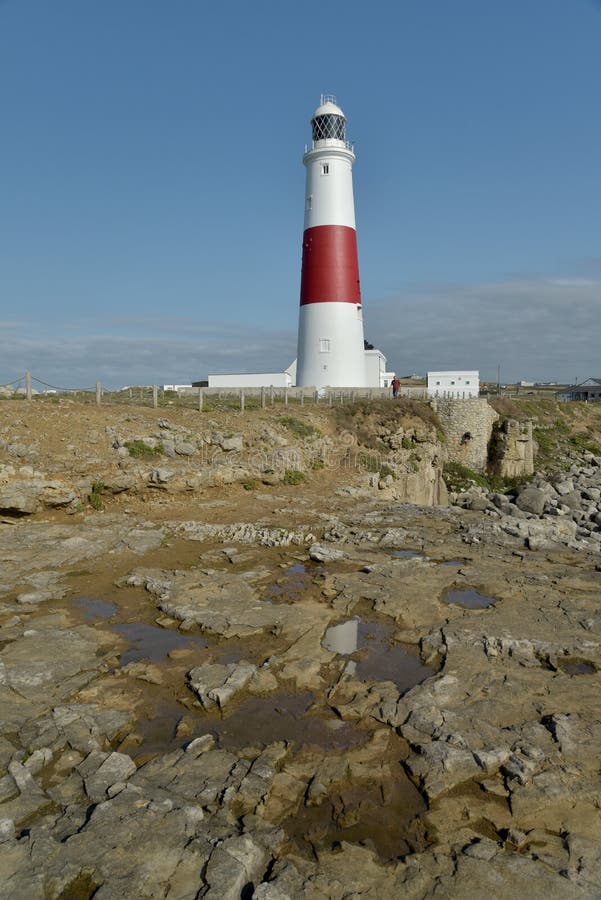 The Path To the Lighthouse by the Sea Stock Image - Image of sides ...