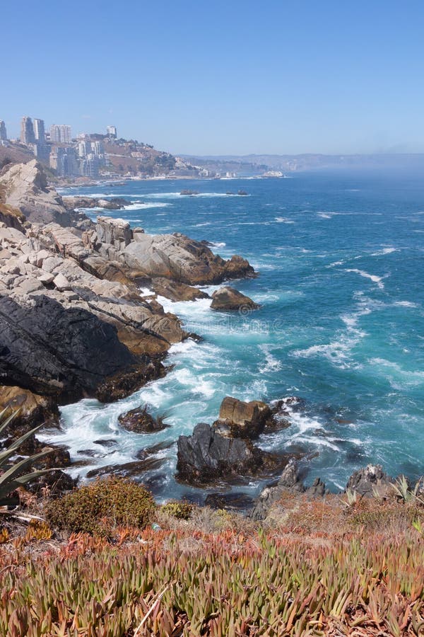 Coast portrait stock image. Image of shore, chile, splashes - 23749765