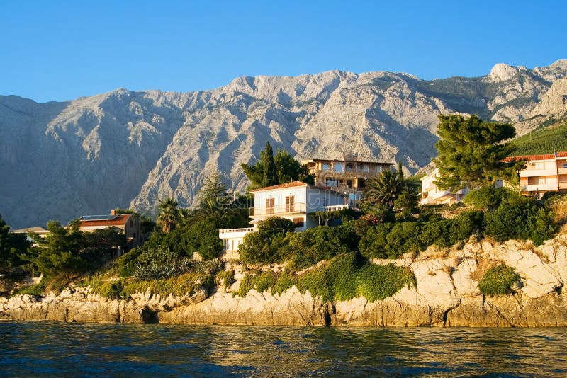 The coast in Promajna stock image. Image of summer, croatia - 7921795