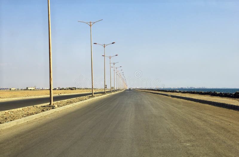 The Coast of Red Sea, Bab El Mande in Hodeida, Yemen Stock Image ...