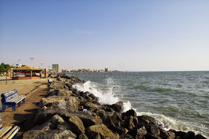 The Coast of Red Sea, Bab El Mande in Hodeida, Yemen Editorial Stock ...