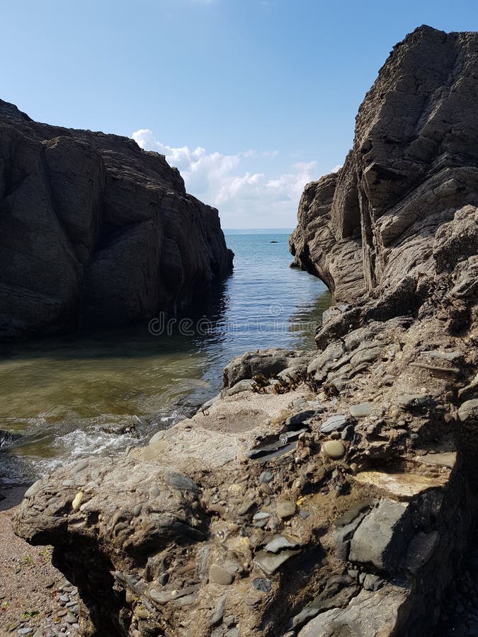 Coast rocks stock photo. Image of great, south, britain - 243697994