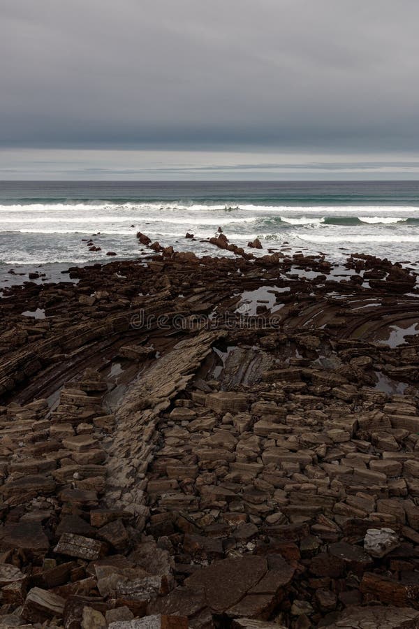 In the coast stock image. Image of rocky, basque, bizkaia - 174312975