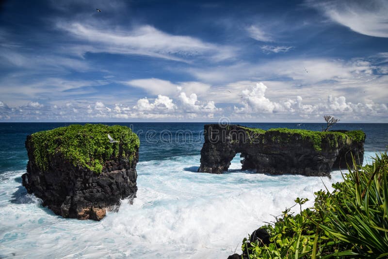 Coast of Samoa stock image. Image of south, islands - 182858471