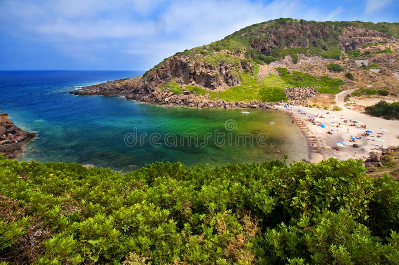 Coast of Sardinia, Sea, Sand and Rocks Stock Photo - Image of sardinia ...