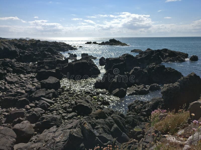 Coast, Sea, Rock, Coastal and Oceanic Landforms Stock Photo - Image of ...