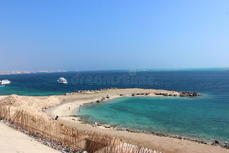 Coast Sea Sightseen Egypt Hurghada Sommer 2020 Stock Image - Image of ...