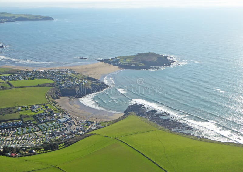 Coast of South Devon and Burgh Island Stock Photo - Image of coastal ...