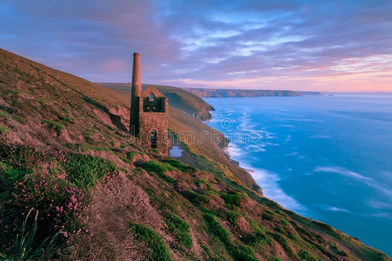 Wheal Coates tin mine stock image. Image of rocky, rocks - 122263547