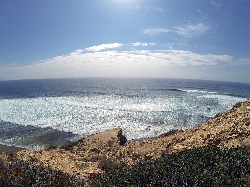 Coast Stones Sea Panorama Ocean Nature Stock Photo - Image of calm ...