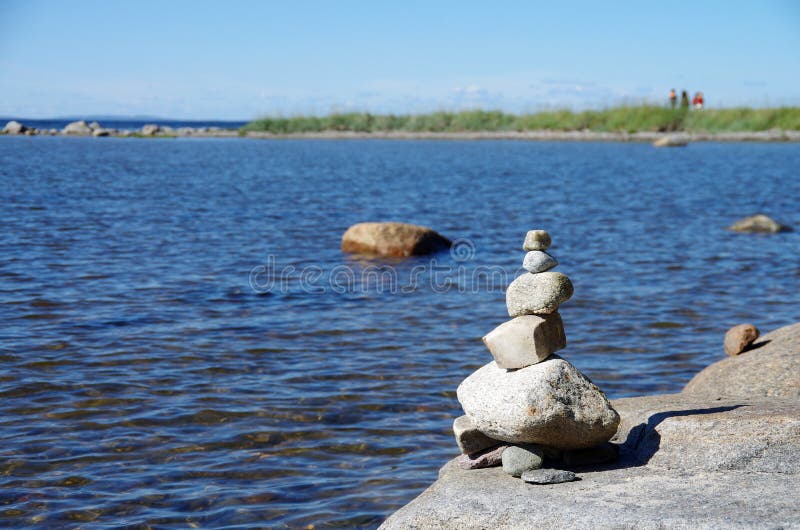 Coast of the White Sea in Solovki, Russia Stock Image - Image of sand ...