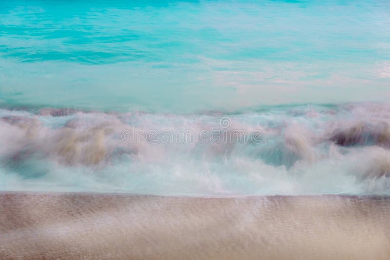 Coastal Abstract Crashing Waves on Beach in Painterly Effect Stock ... Coastal Abstract Crashing Waves on Beach in Painterly Effect Stock ...