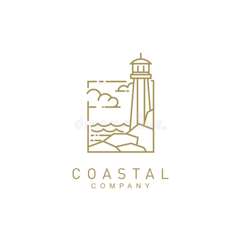Minimal Lighthouse Logo Stock Illustrations – 228 Minimal Lighthouse ...