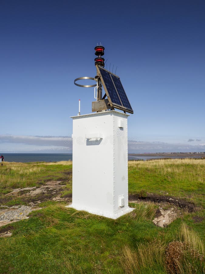 The Beacon on the Coastal Line of the Ocean Stock Image - Image of boat ...