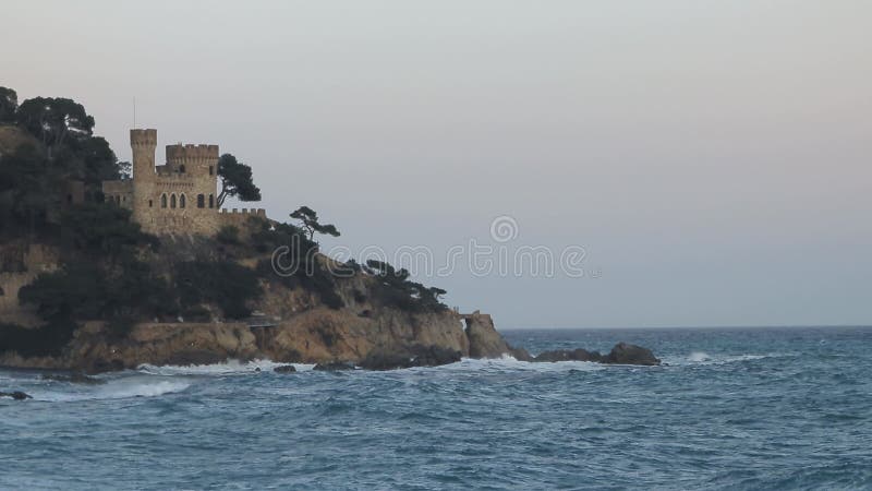 Coastal Castle in the Evening Light. Marvel at the Majestic Structure ...