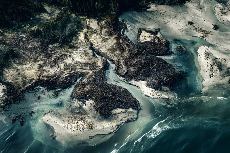 Coastal Changes: the Impact of Rising Sea Levels Stock Photo - Image of ...