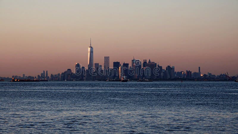 Coastal City Skyline and Ocean Stock Photo - Image of metropolitan ...