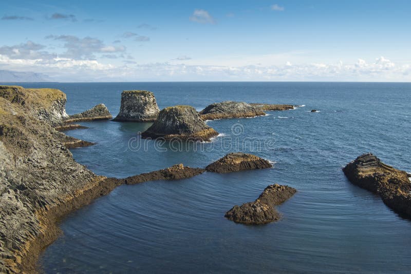 Coastal cliffs stock photo. Image of littoral, volcanic - 17760536