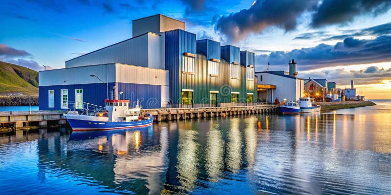 Coastal Cod Fishing Processing Architectural Photography Showcasing ...