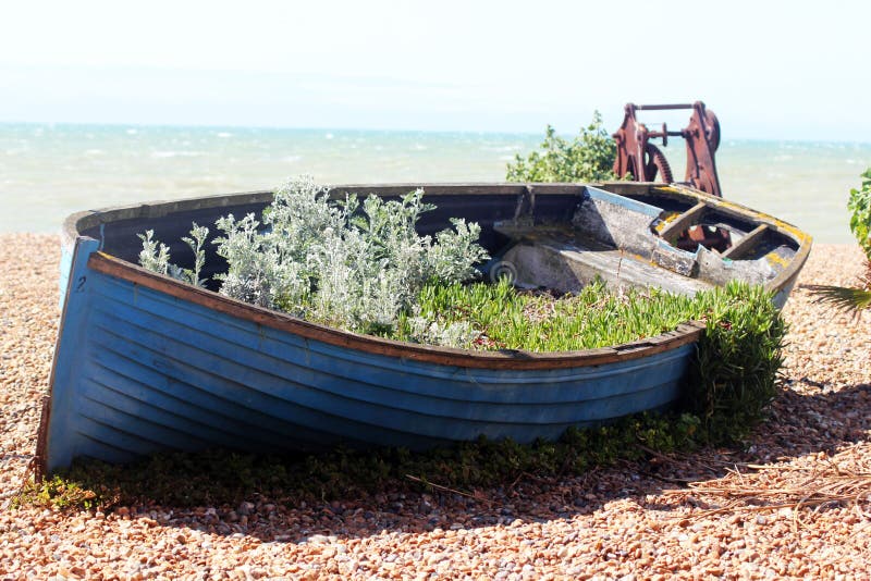 Coastal Boat Scene on the Beach in England Stock Photo - Image of shore ...