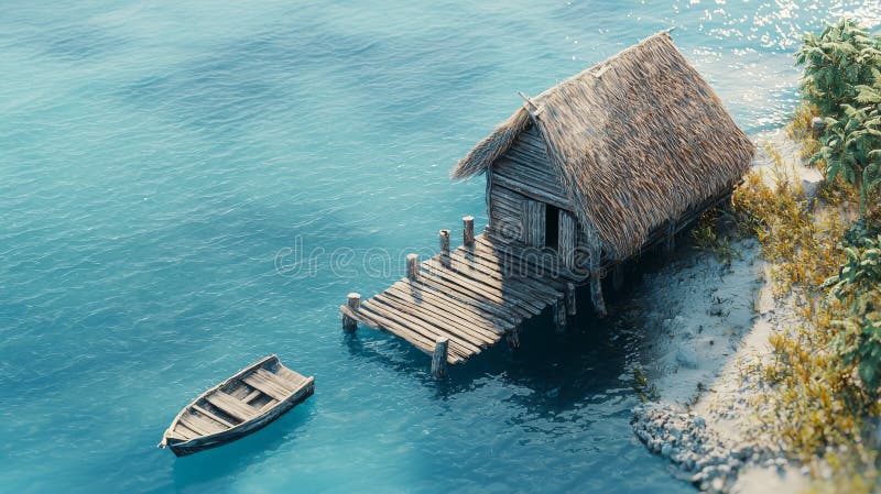 Coastal Cottage Featuring Private Pool and Direct Beach Access Stock ...