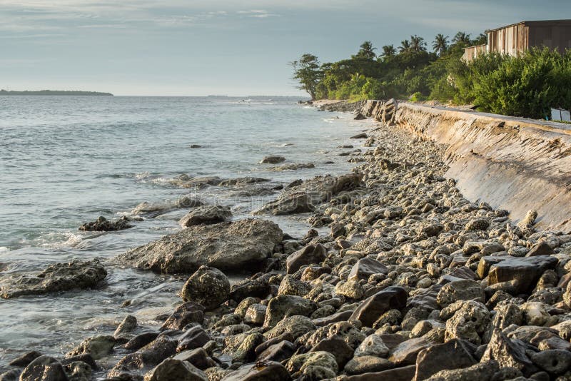 Coastal Erosion, Climate Change Stock Image - Image of great ...