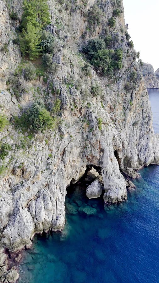 Coastal forest cliffside stock footage. Video of breathtaking - 381066268