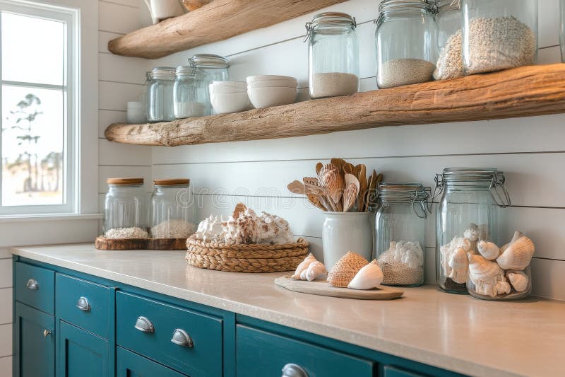 Coastal Kitchen Decor with Natural Elements Coastal Home Interior ...