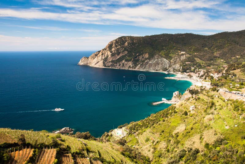 Coastal Landscape, Cinque Terre, Liguria, Italy Stock Image - Image of ...