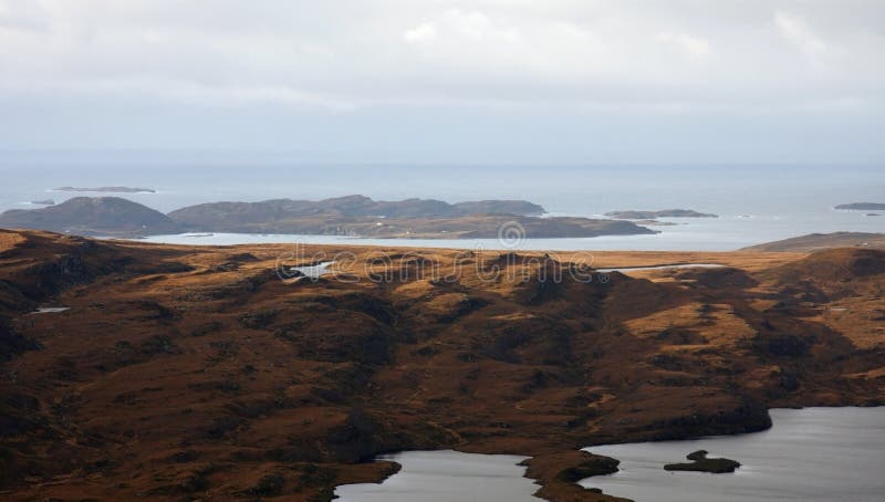 Stac Pollaidh And Loch Lurgainn, Scotland Stock Image - Image of stack ...