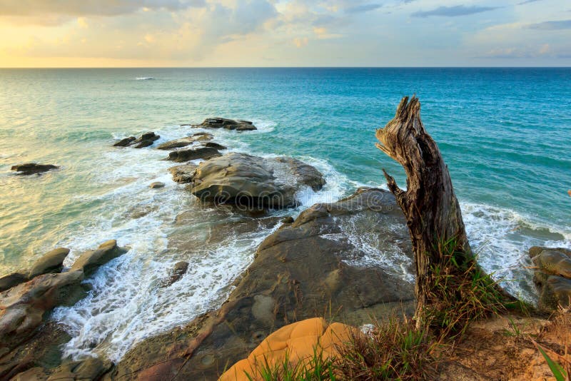 Coastal Landscape at Sabah, Malaysia Stock Photo - Image of blue ...