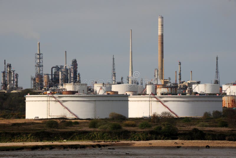 Oil Refinery stock image. Image of aruba, enery, harbor - 4682579