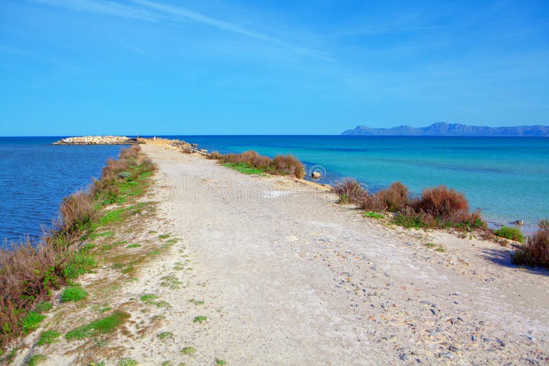 Coastal path stock image. Image of coast, beach, sunny - 174987359