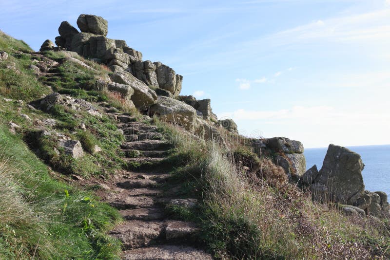 Coastal Path - Cornwall, UK Stock Photo - Image of path, england: 93444970