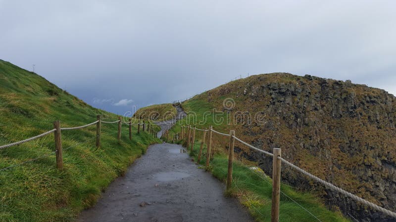 Coastal path in Ireland stock image. Image of ridge, trail - 91008811