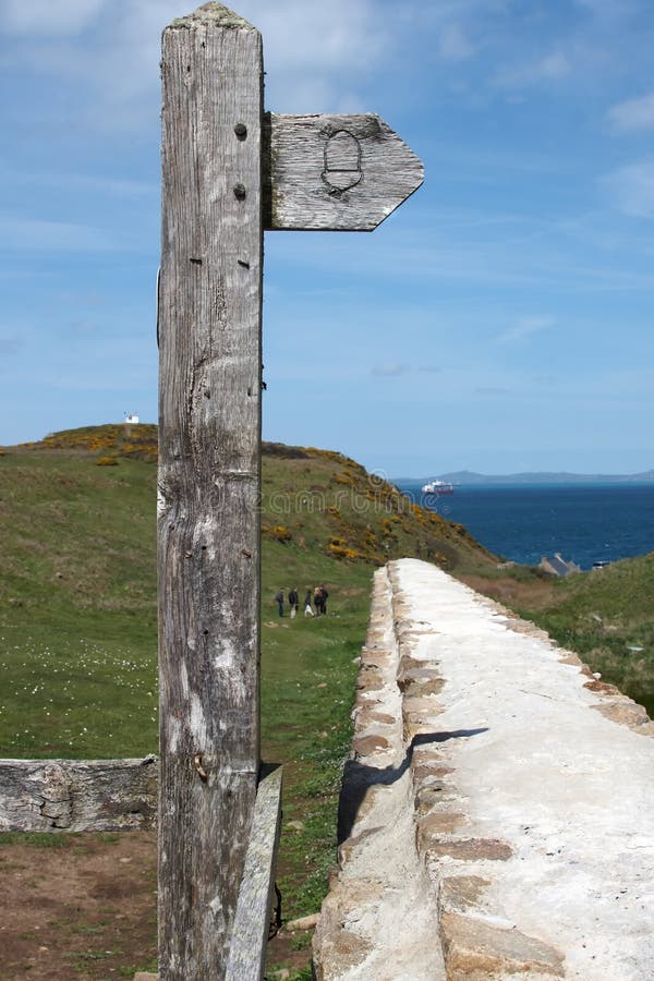 A coastal path sign post stock photo. Image of anonymous - 24790544