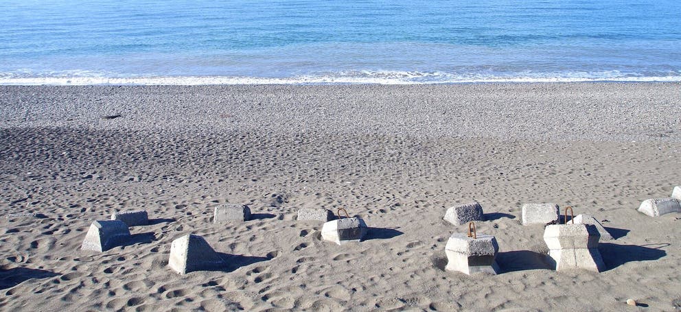 The Coastal Protection Structures Stock Image - Image of wave ...