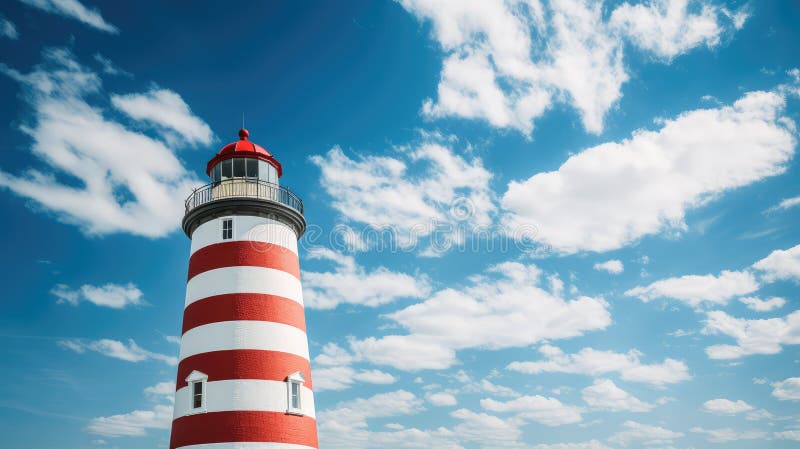 Coastal red nautical stock illustration. Illustration of sentinel ...