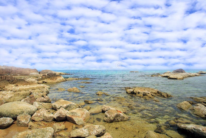 Coastal Sea. Rocks Under the Water Stock Photo - Image of shore, resort ...