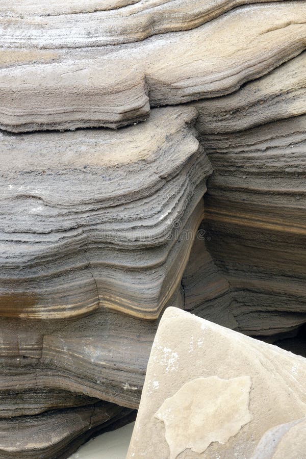 Coastal sedimentary rocks imagen de archivo. Imagen de cierre - 356859109