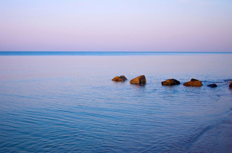 Coastal Stones on the Sea Beach Stock Photo - Image of harmony ...