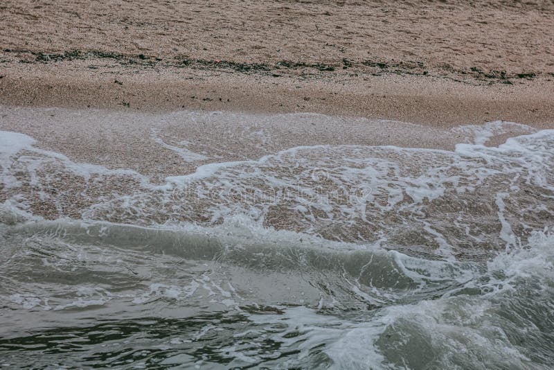 Coastal Strip and Water Lines Stock Image - Image of shape, tide: 234364505