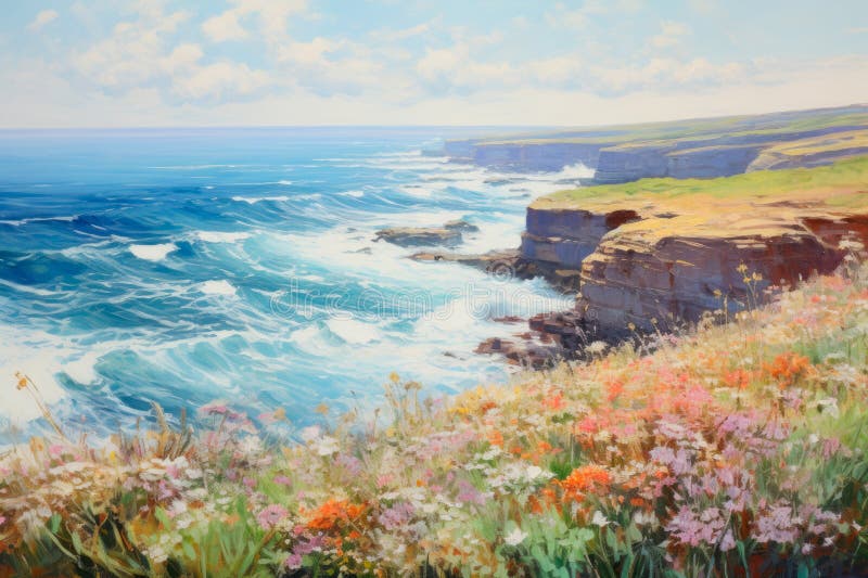 Coastal Symphony stock illustration. Illustration of dynamic - 282034073