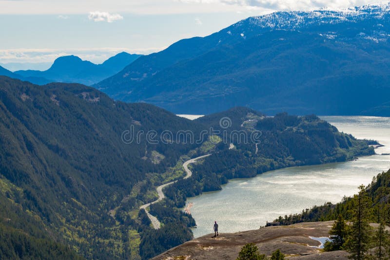 Coastal View Point on Mountains and Clouds Stock Photo - Image of ...